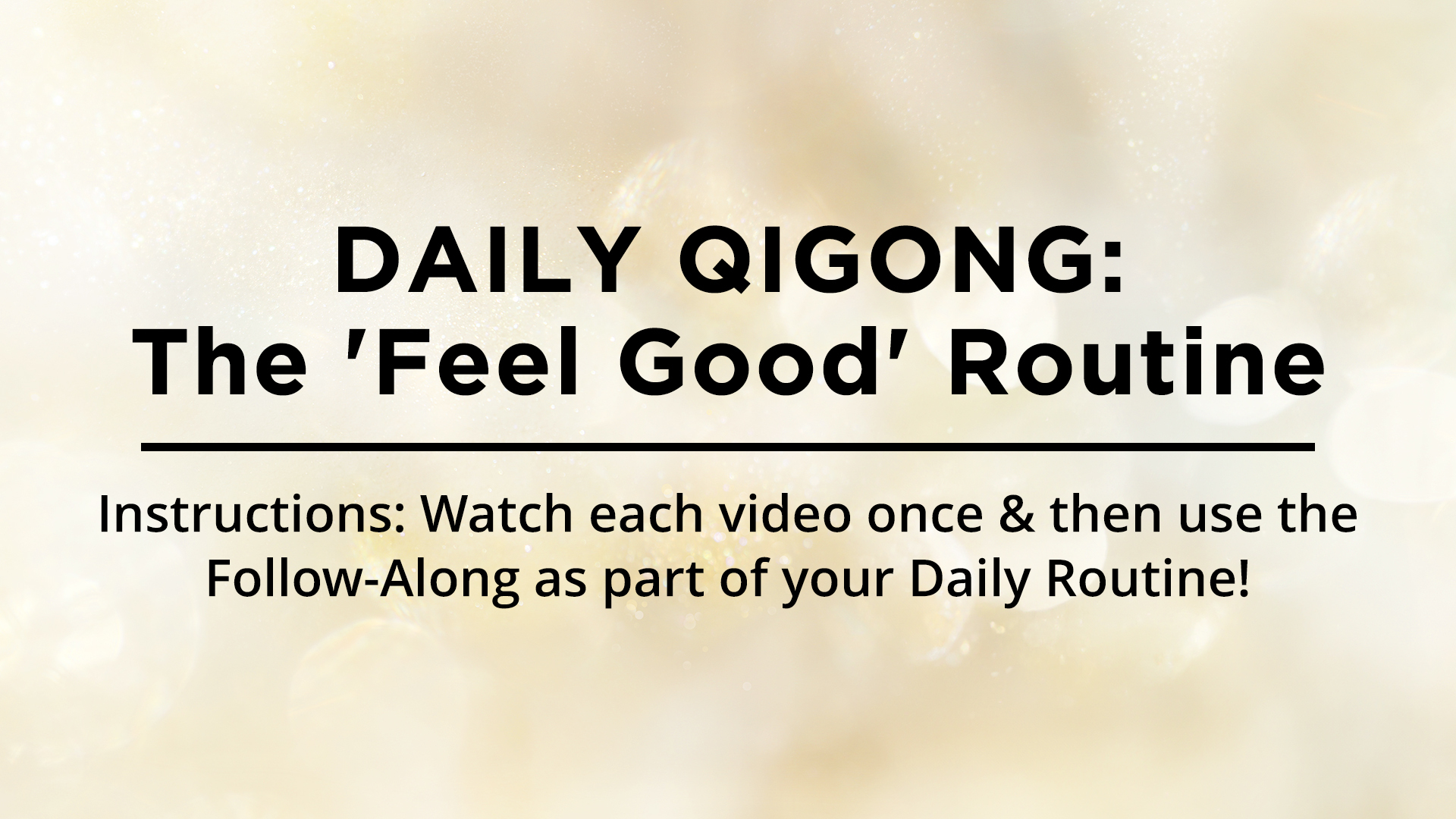 Free Qigong Course Delivery | Satori Method